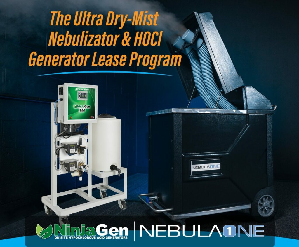NebulaOne™ Dry Mist Fogger with NinjaGen HOCl Generators